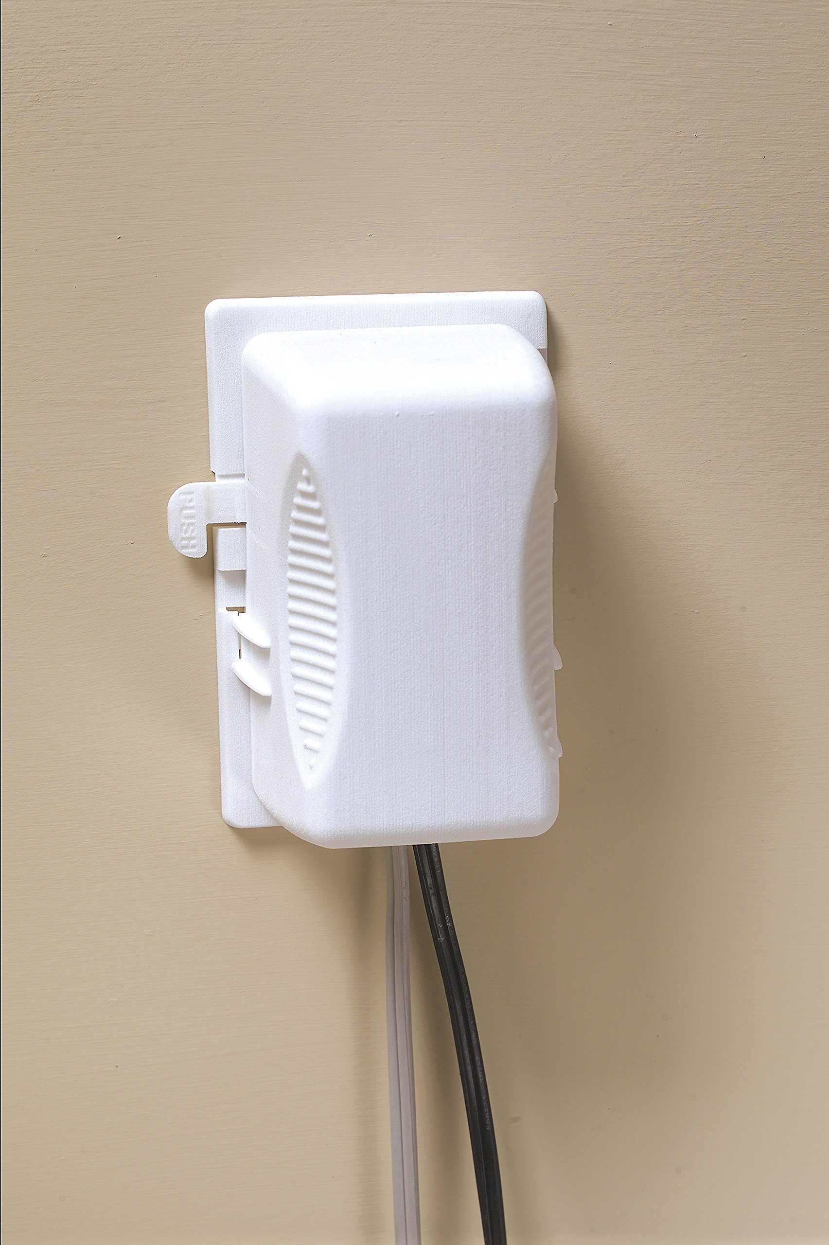 KidCo Outlet Plug Cover S211, White, Baby Safety Electrical Outlet Cover Box Childproof Large Plug Cover for Babyproofing Outlets Easy to Install & Use
