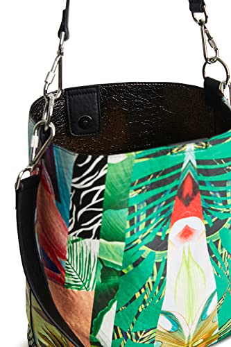 Desigual woMens Casual Shoulder Bag, Green, U US