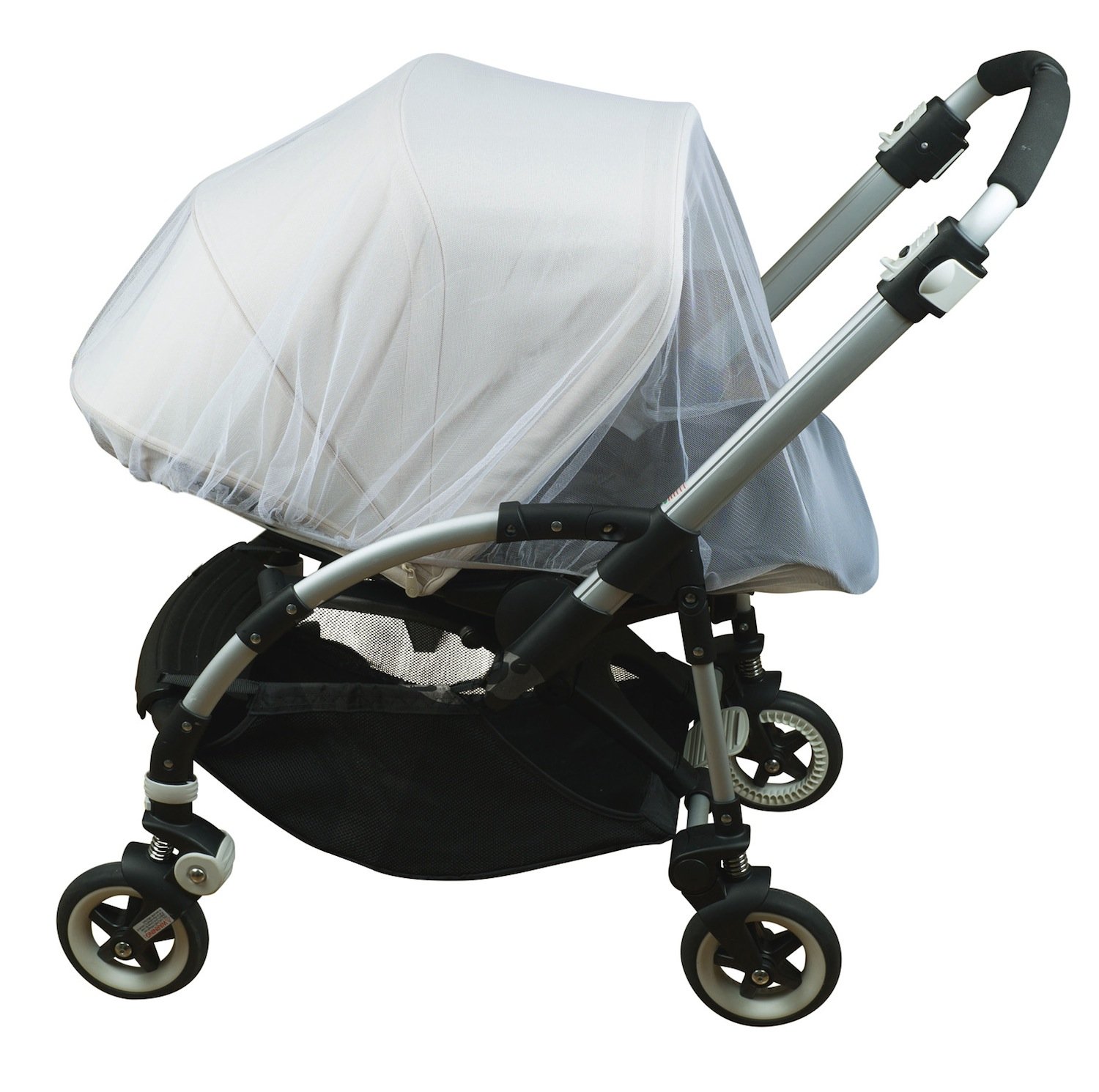 KIDLUF Mosquito and Bug Net for Baby Strollers, Bassinets, Cradles and Car Seats β Insect Net Safe Mesh White Buggy Cover for Pushchairs, Prams, and Carrycots