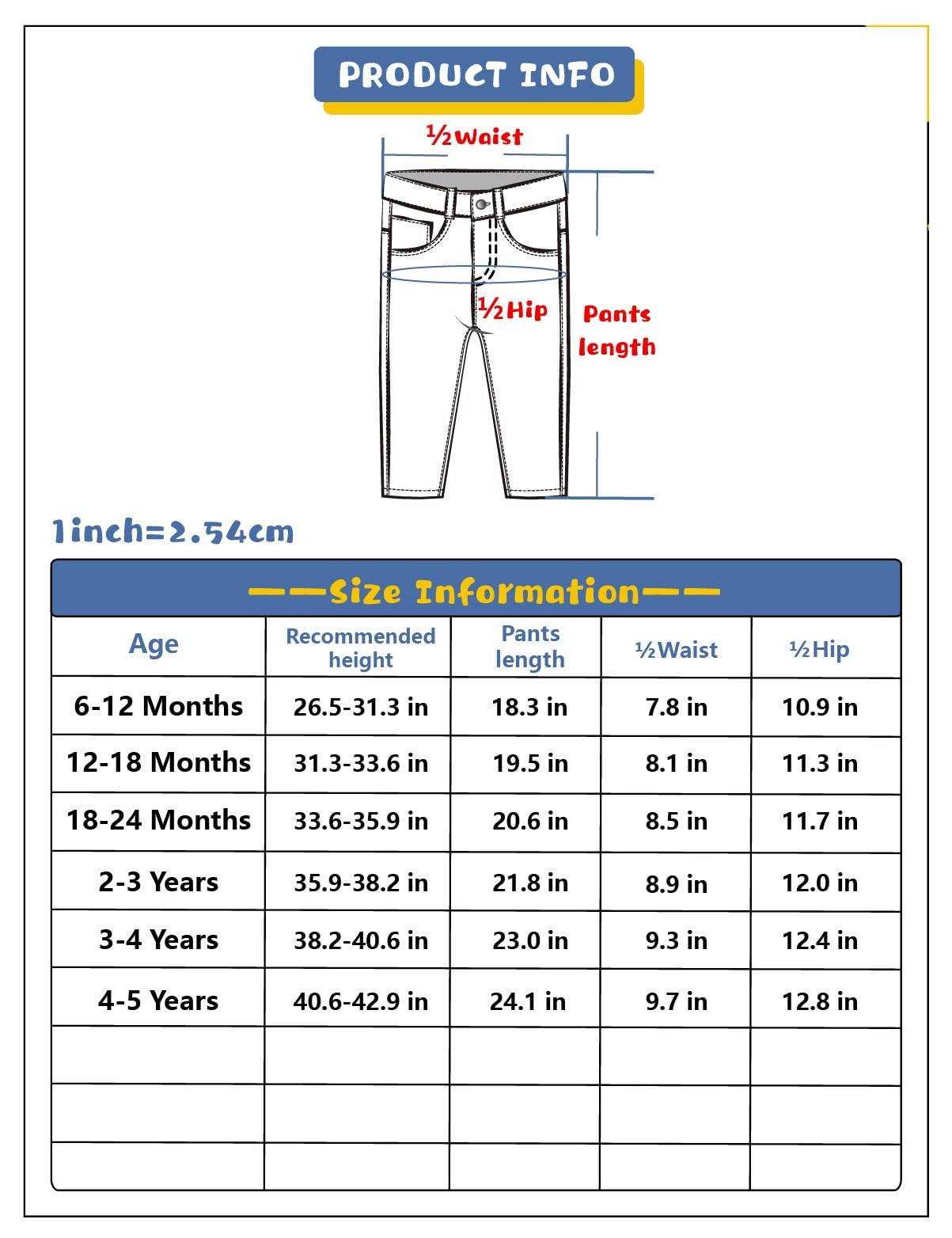 KIDSCOOL SPACE Baby Girl Boy Jeans,Little Kid Elastic Waist Ripped Denim Pants,Black,18-24 Months