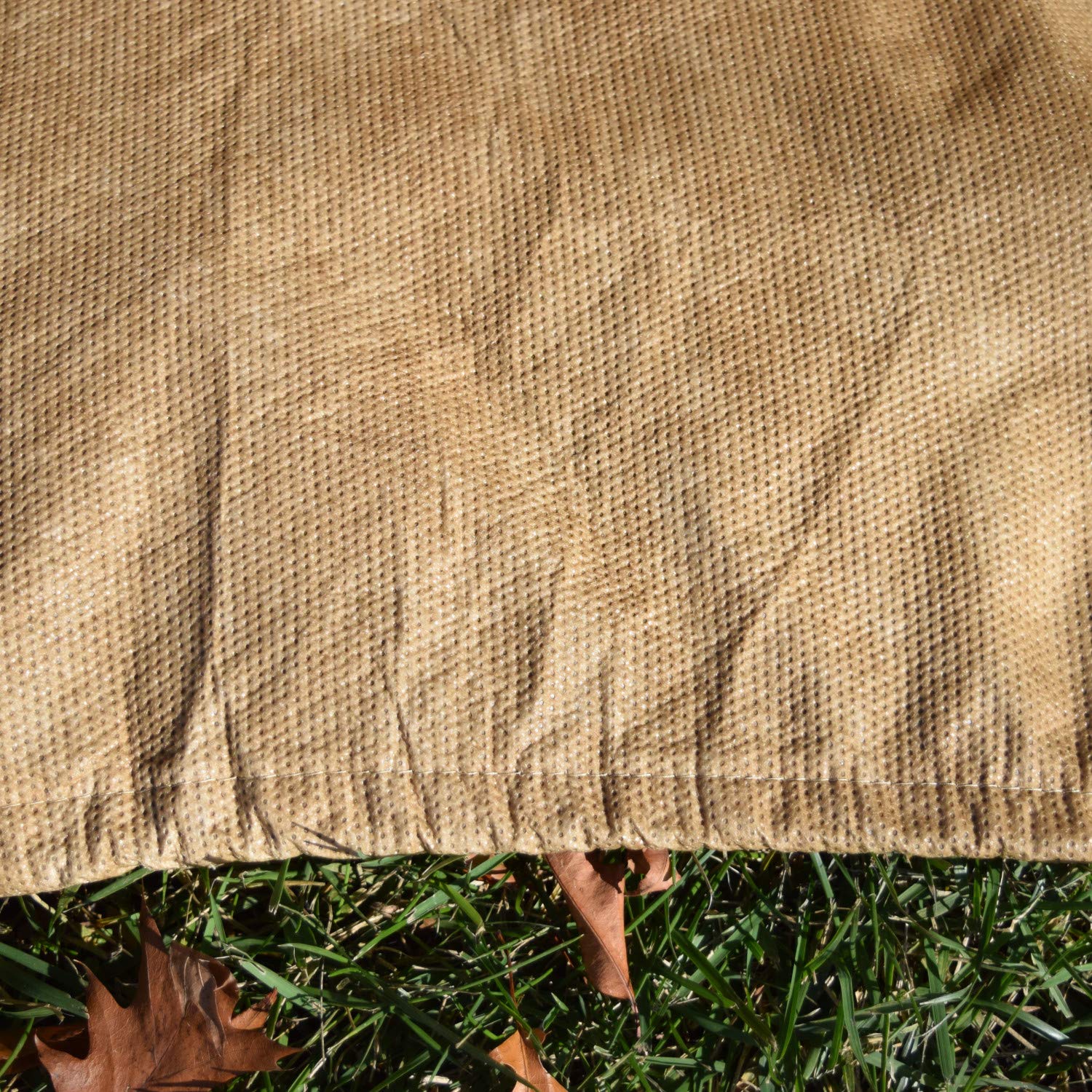 Budge P5A24SF1 All Seasons Square Patio Table Cover Lightweight, UV-Resistant, Small-28 H L x 36" W, Tan
