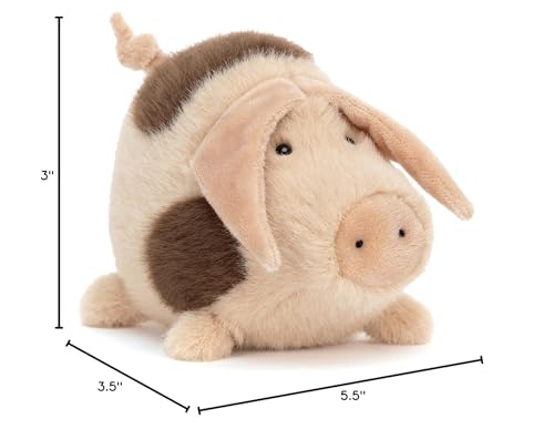 Jellycat Higgledy Piggledy Old Spot Pig Stuffed Animal, Small 5.5 inches | Farmyard Plush Toy | Classic Children's Gift
