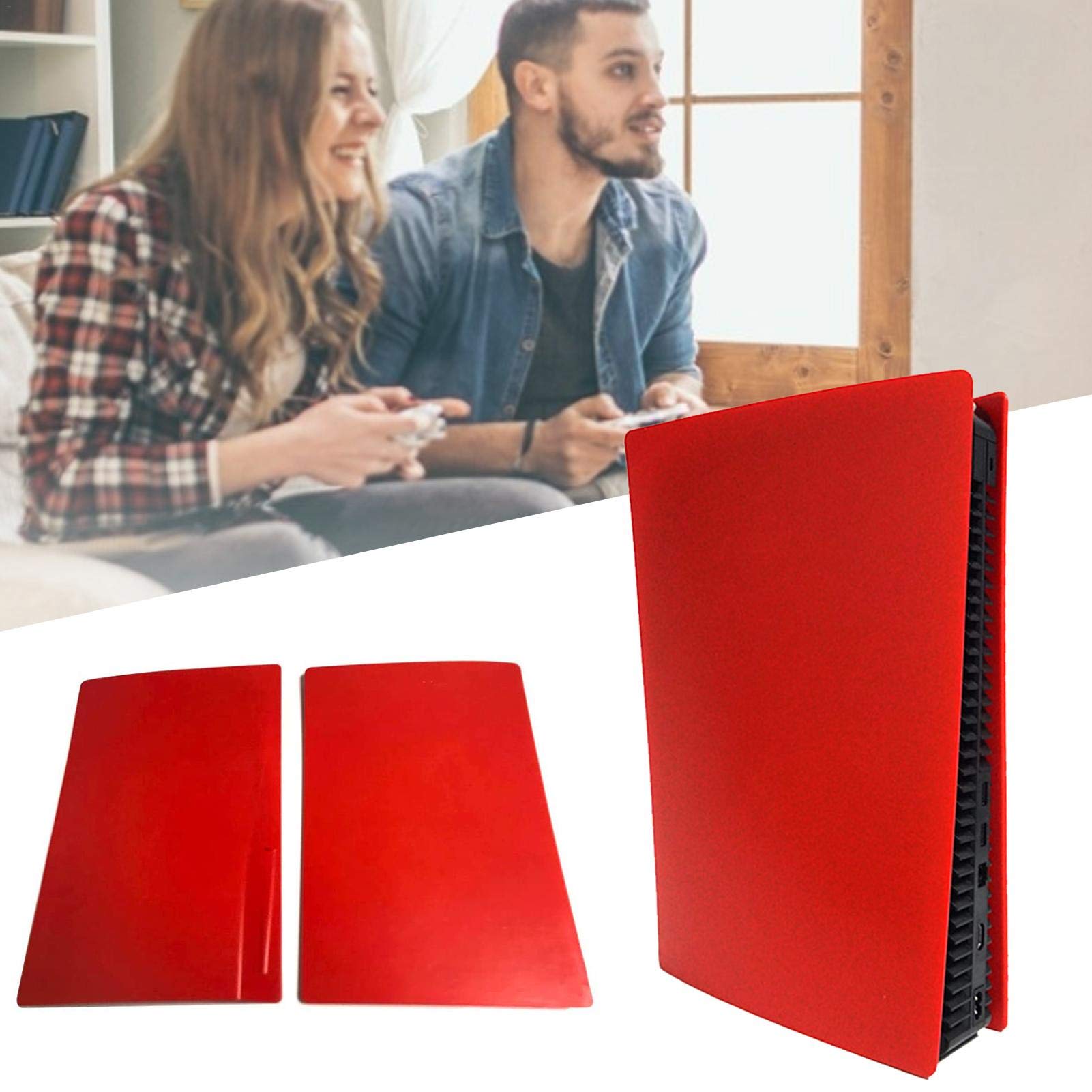 Hongjingda PS5 Console Skin Cover, Plastic Hard Shell for PlayStation 5 Console, Prevent dust and Scratches, Easy to Install, 3 Colors