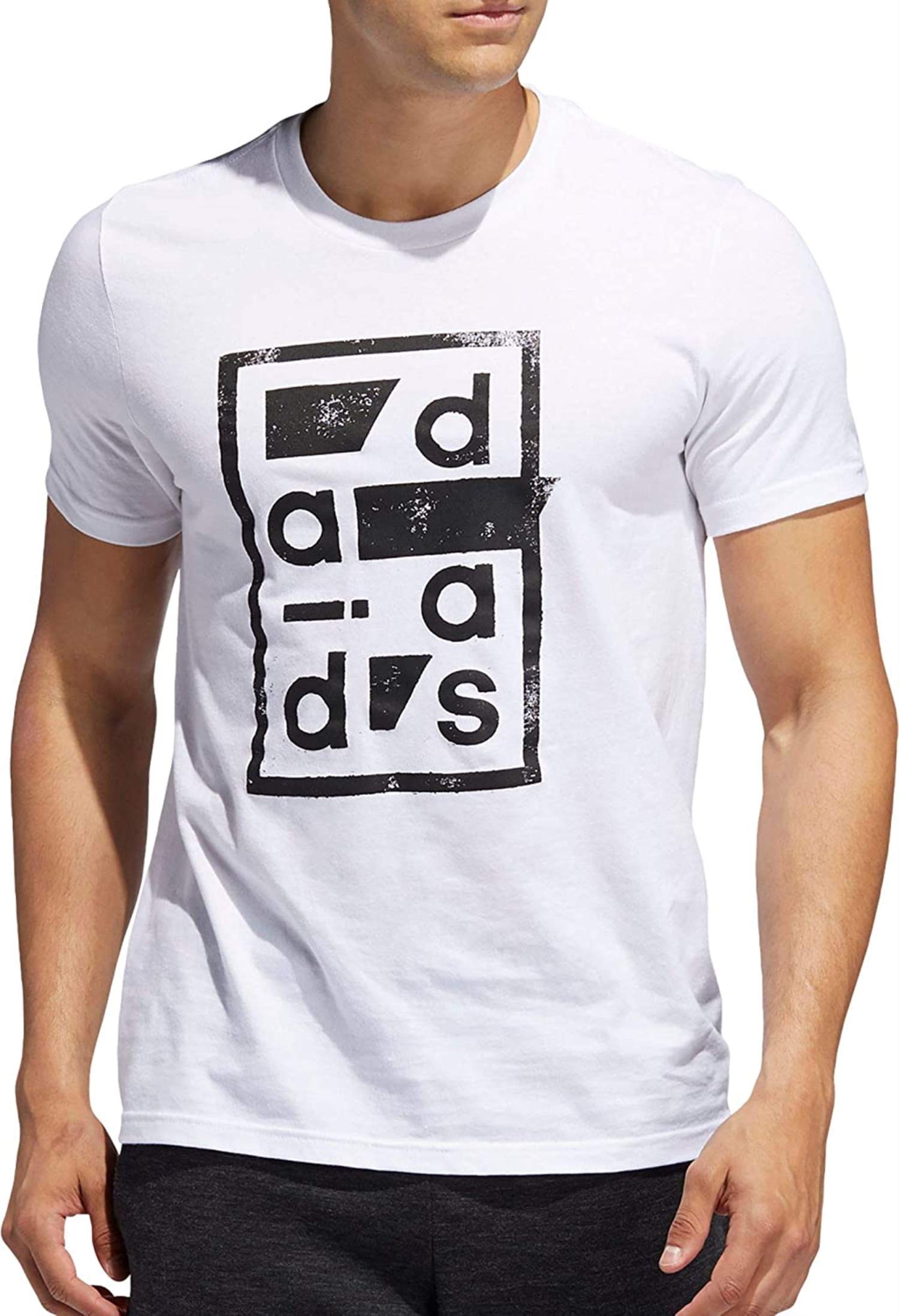 adidas Men's Scatter Amplifier Graphic T-Shirt, Color Options (White, Small)