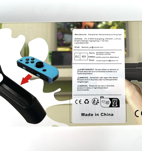FASTSNAIL Shooting Gun Compatible with Nintendo Switch/Switch OLED, Replacement for Joy-Con Gun Controller Game Gun Hand Grips Compatible with Nintendo Switch Joycons/Switch OLED