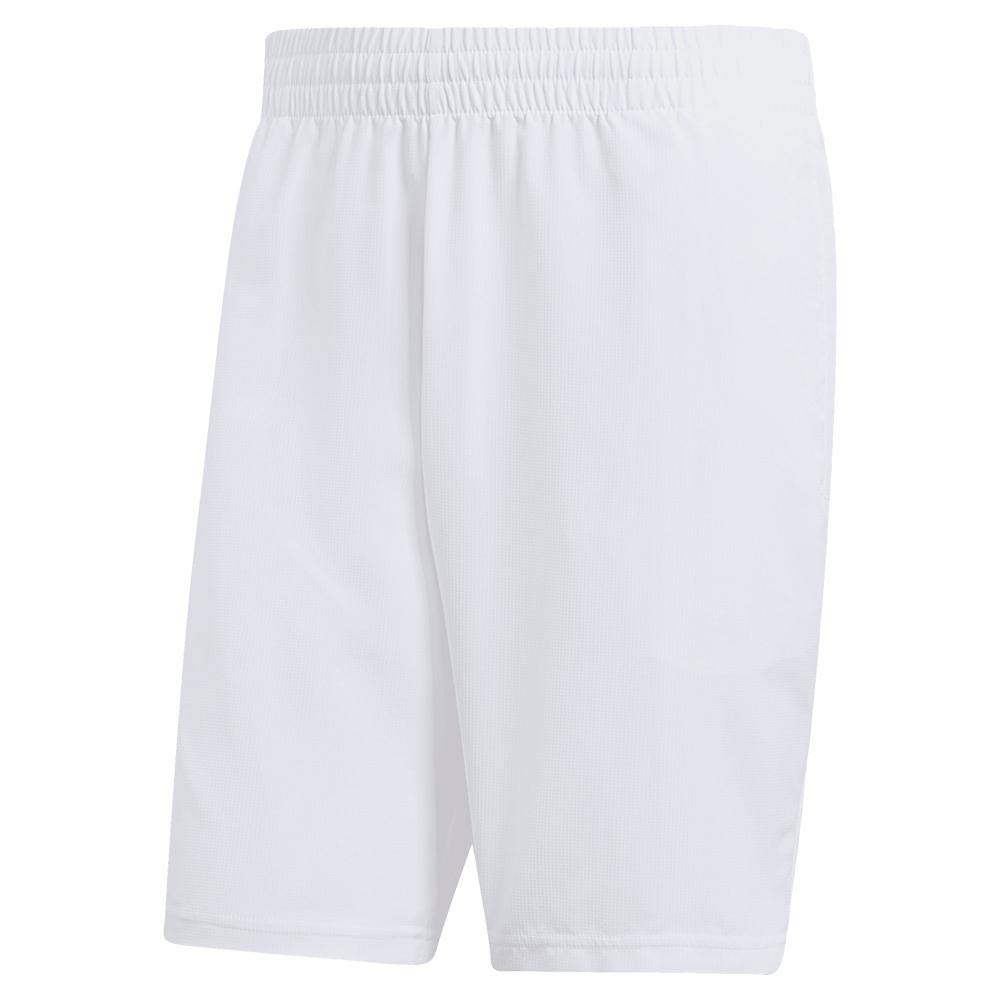 adidas Men's Tennis Club 9-Inch Shorts, White/Black, Small