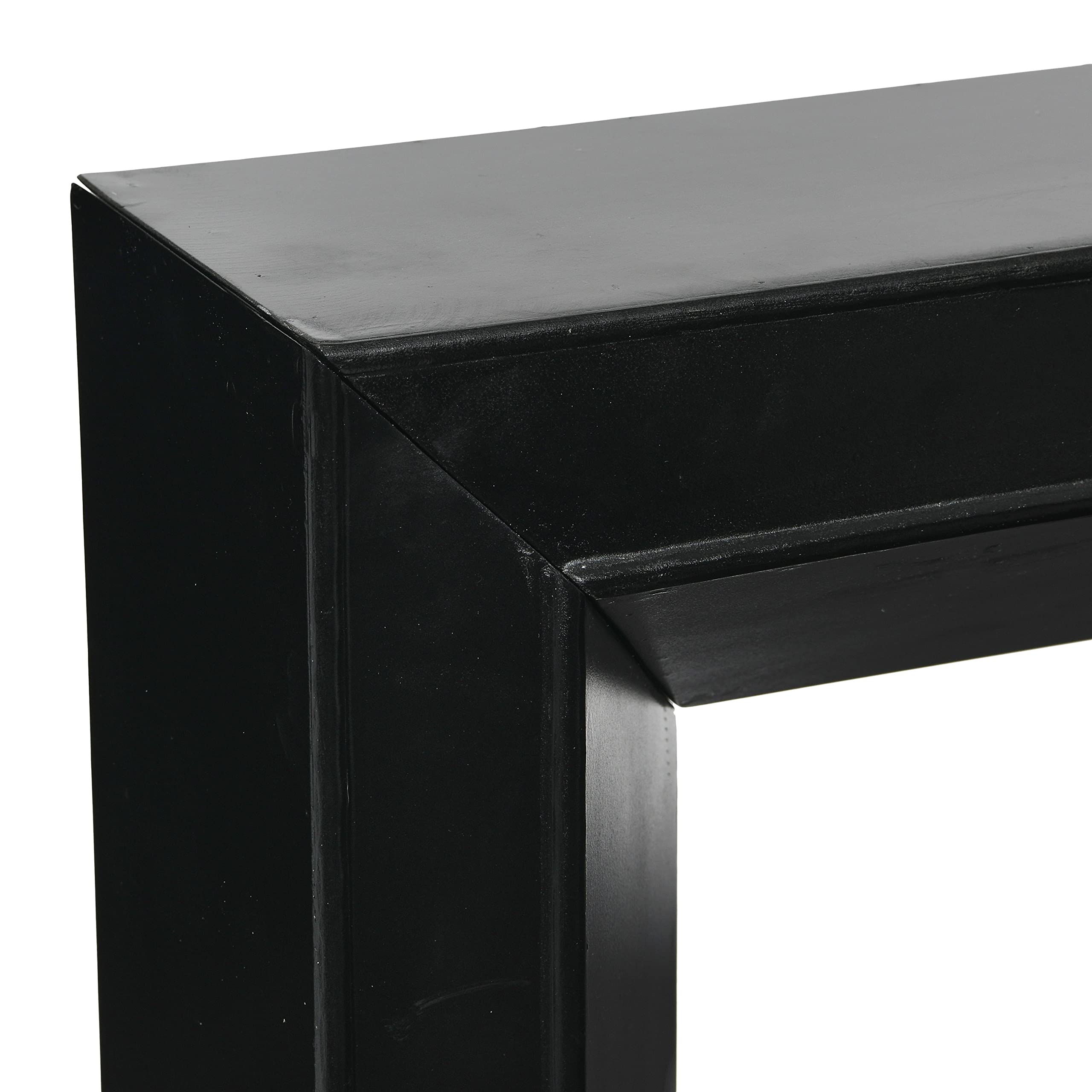 Creative Co-Op Modern Fireplace Mantel, Black