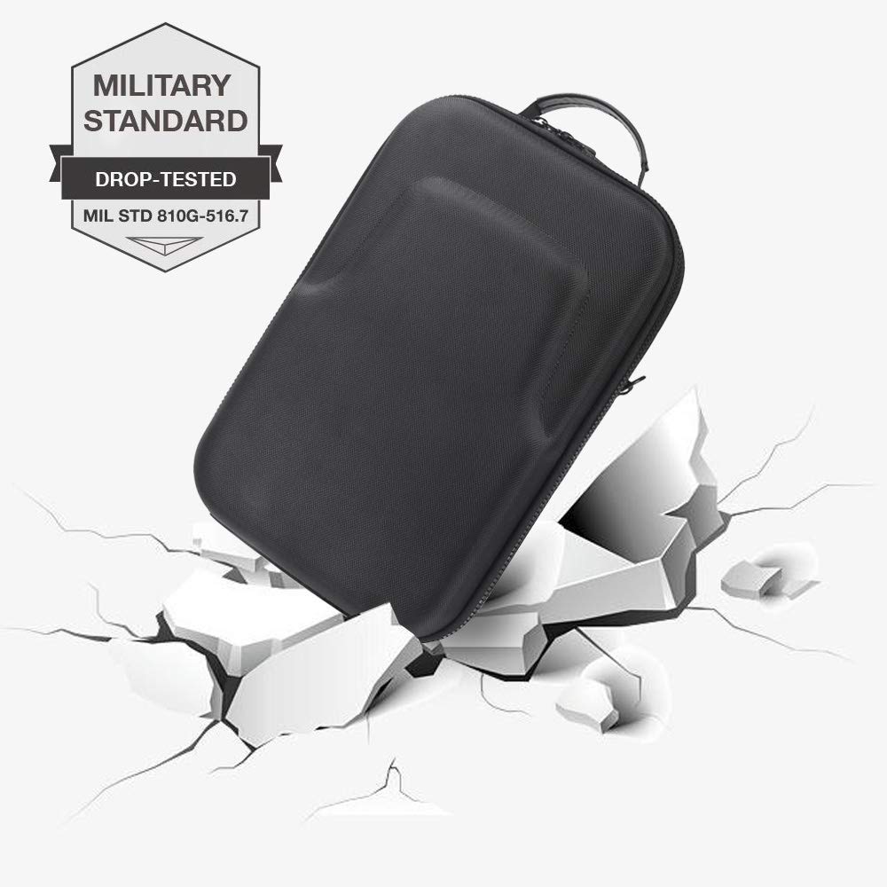 CrustPro Fashion Travel Case for Oculus Quest VR Gaming Headset and Controllers Accessories Waterproof Carrying Bag (Black)