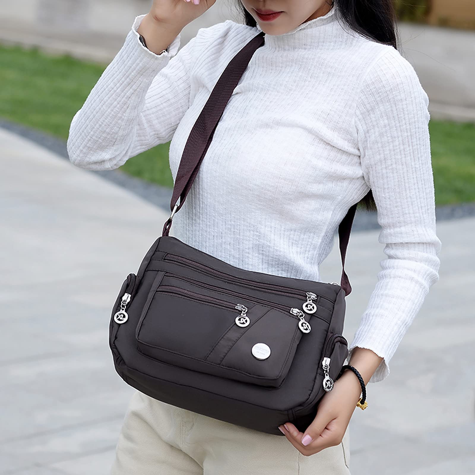HERME Crossbody Phone Bag for Women, Big Shoulder Bag Cell Phone Wallet Purses and Handbags with Adjustable Shoulder Strap