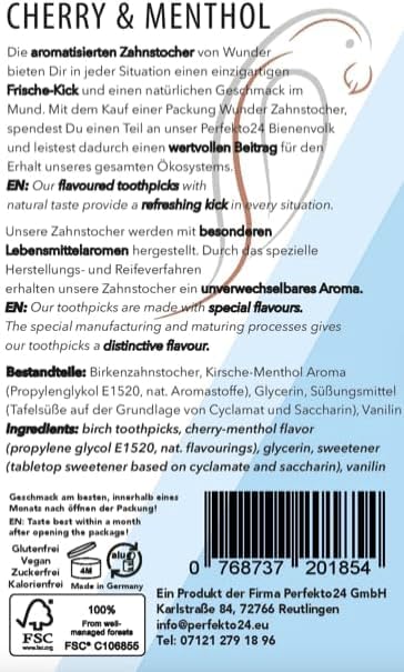 Wonder Toothpick - Flavored Toothpicks - Starterpack - 400 Infused Toothpicks with Natural Flavors - Fresh Breath On-The-Go
