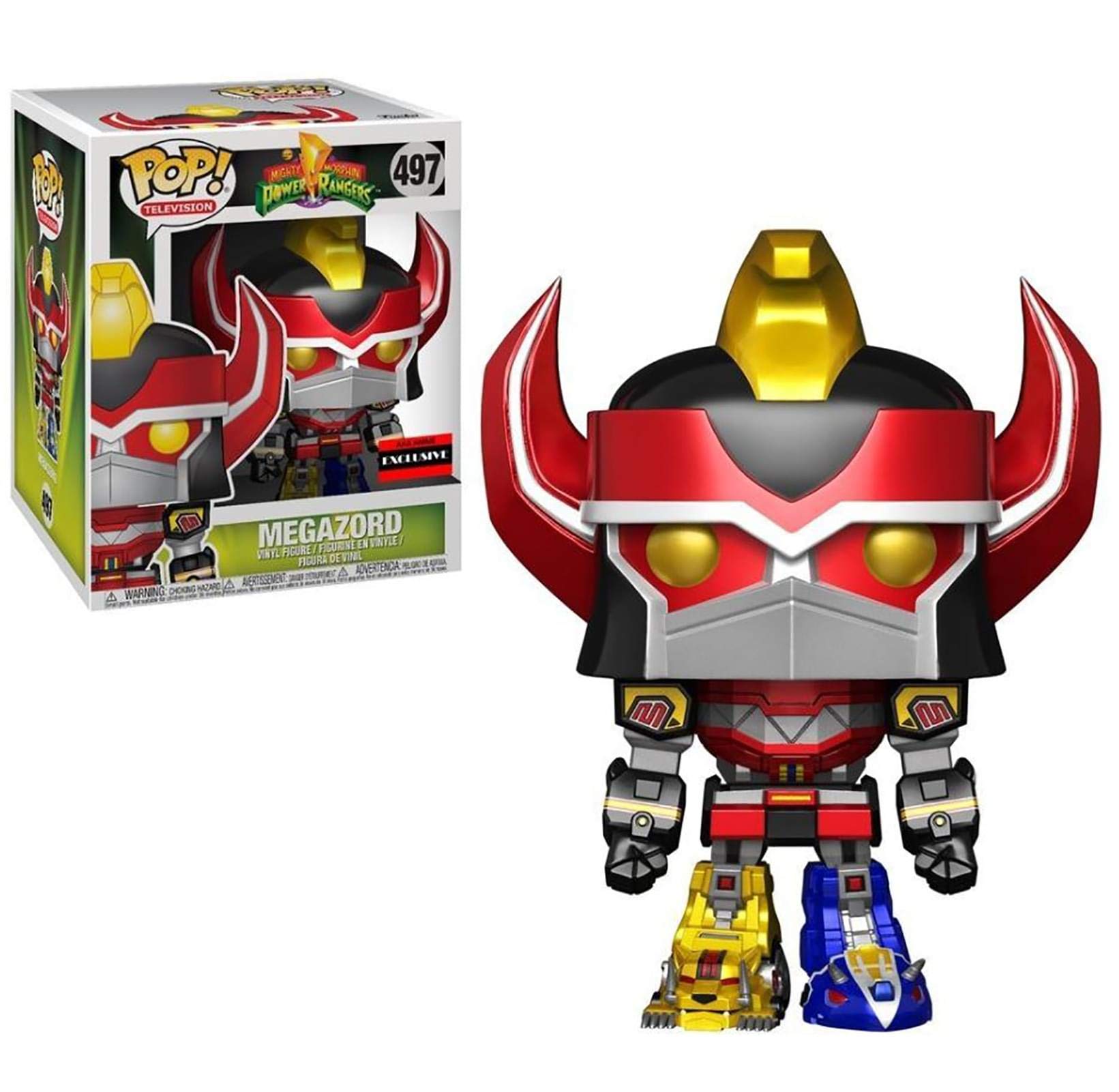 Funko Power Rangers Metallic Megazord 6 inch Pop Vinyl Figure (AAA Anime Exclusive)