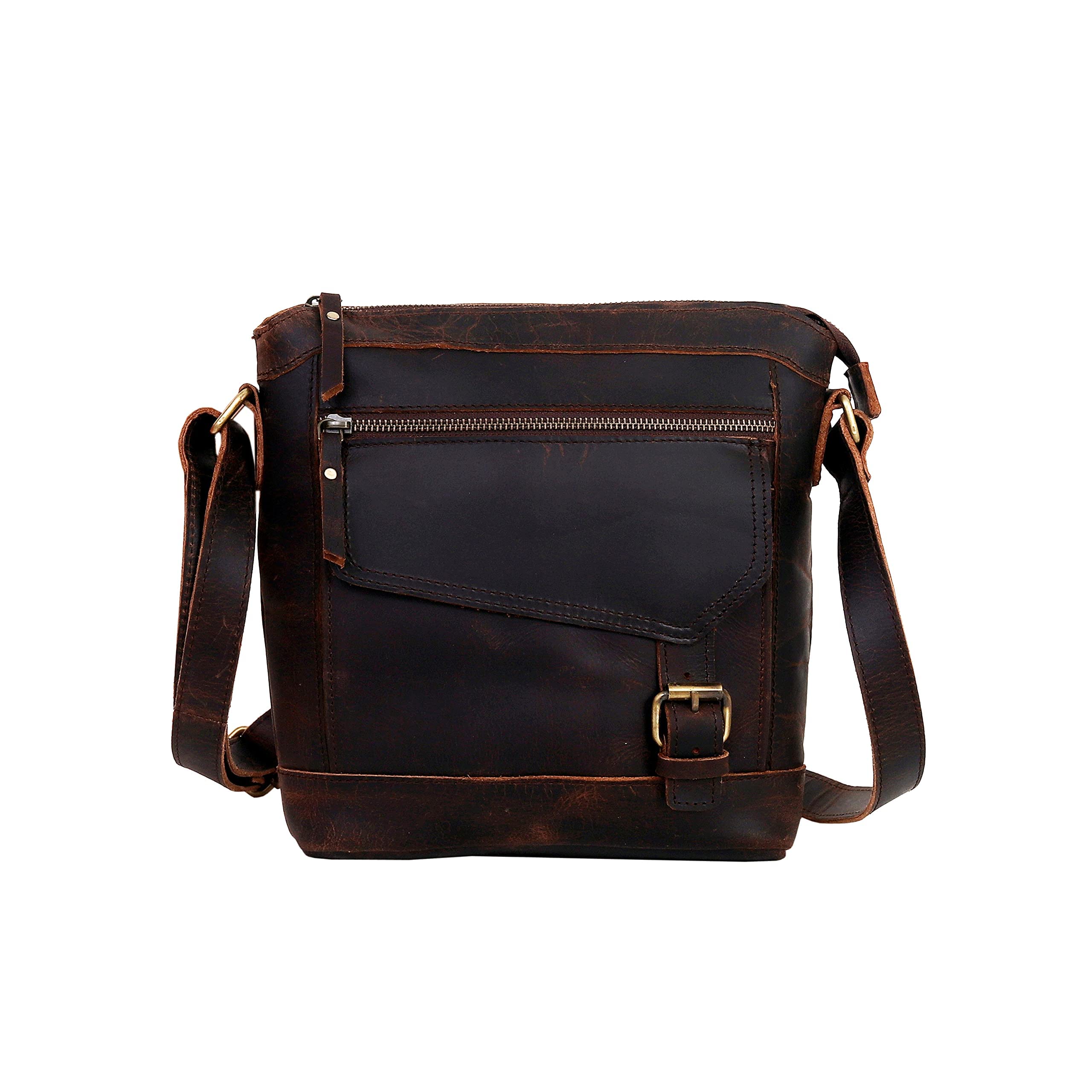 cuero Crossbody Purse for Women- Small Crossover Long Over the Shoulder Sling Womens Purses and Handbags For Men