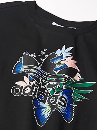adidas Originals Girls' Her Studio London Collab Tee, Black, Small