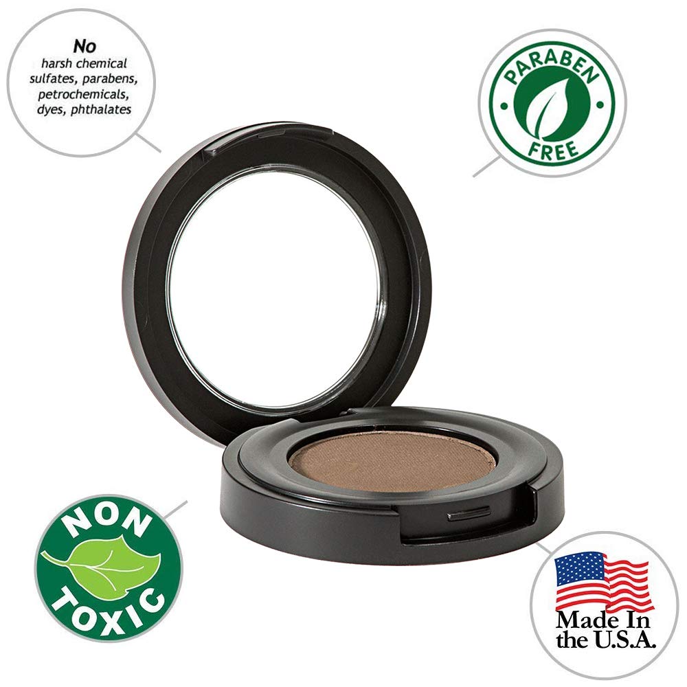 Eyebrows Powder Color Makeup Filler for Brow with Perfect Tinted Long Lasting Results That's Smudge Proof and Stays on with No Cake for the Best Defined Eye Look and Beauty - Deep Brown