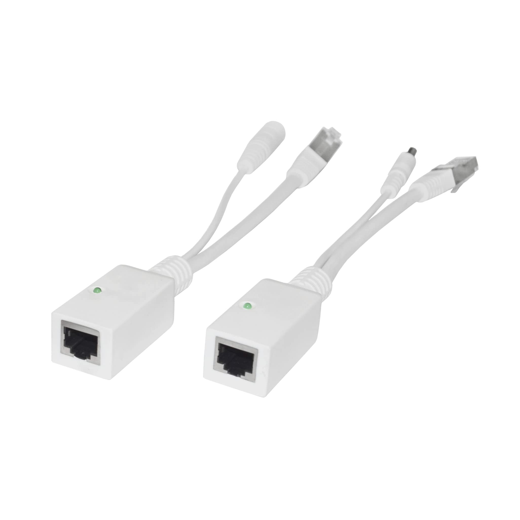 Premiertek PT-POE-GSPK GIGABIT PASSIVE POE INJECTOR AND SPLITTER KIT 9/48V White