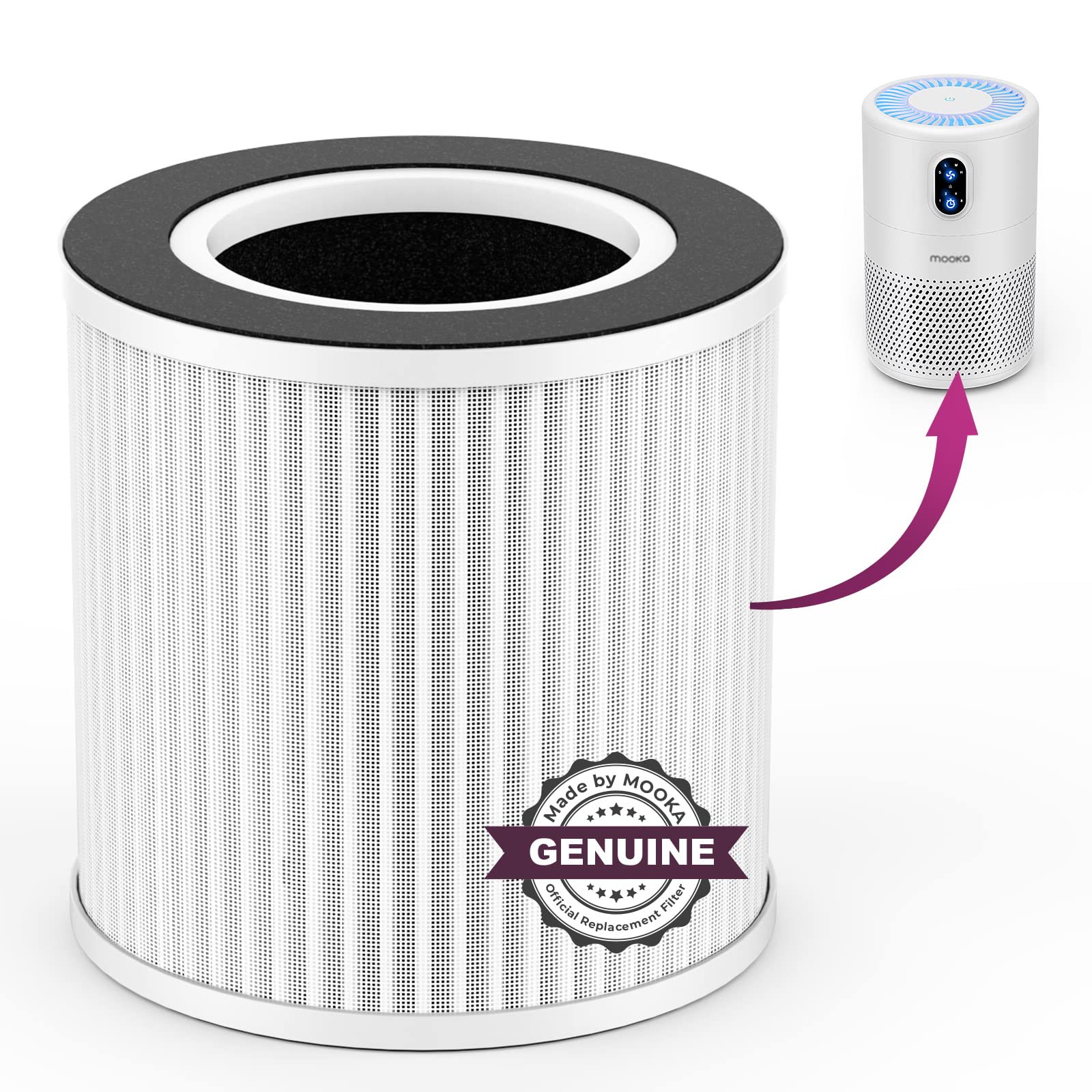 Official H13 Replacement Filter for B-D02L Air Purifiers