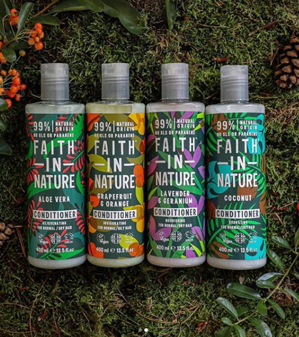 Faith In Nature Lavender & Geranium Shampoo 400ml & Conditioner 400ml Duo | Vegan | Cruelty Free | 99% Natural Fragrance | Free From SLS or Parabens