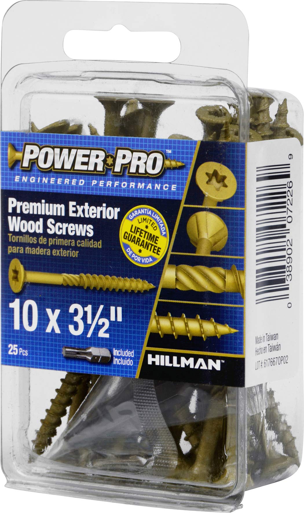 HILLMAN Fasteners 42485 Dec Keg Screw (25 Pack), 10 x 3.5