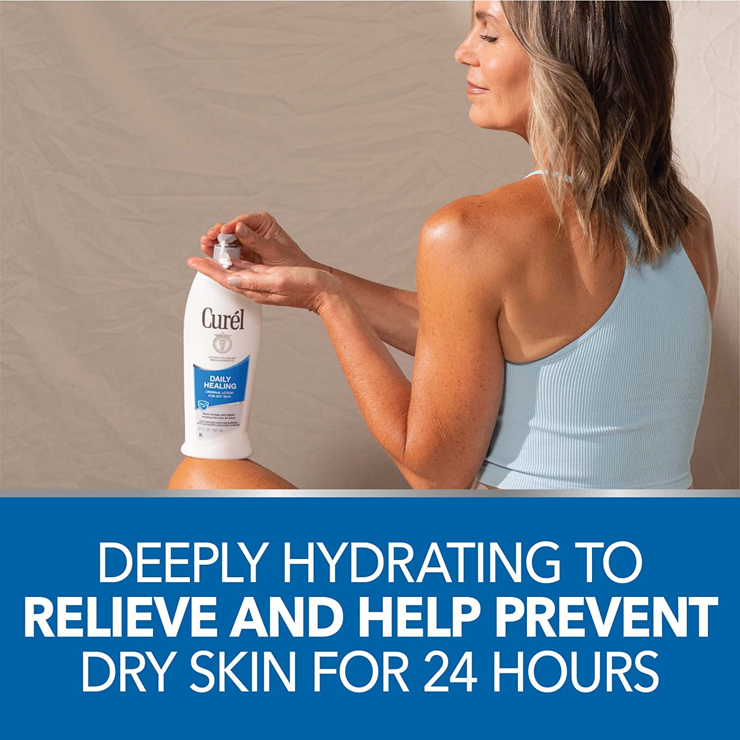 Curel Daily Healing Moisture Body Lotion, Original Formula - 13 Fl Oz (Pack of 2)