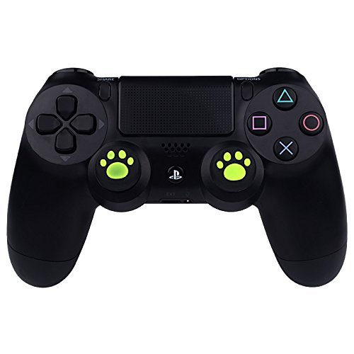 Gametown® Analog Controller Cap Cover Thumb Stick Grip for Sony PS4 PS3 XBOX One 360 Controller Green Cat Pad