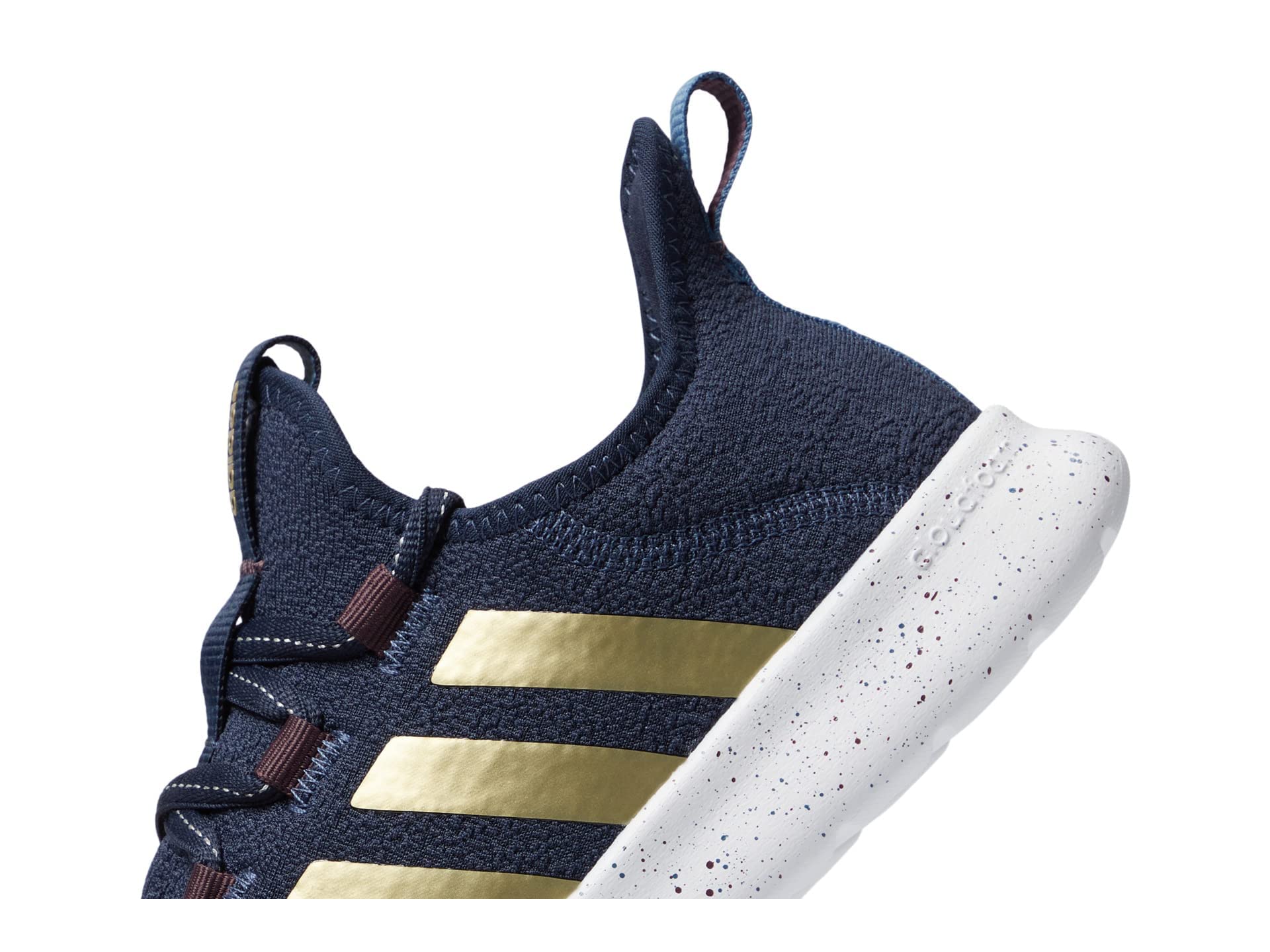 adidas Women's Cloudfoam Pure 2.0 Running Shoe, Ink/Gold Metallic/Wonder Steel, 7