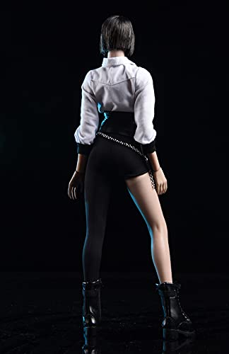 HiPlay 1/6 Scale Figure Doll Clothes, Bodysuit Full Set, Outfit Costume for 12 inch Female Action Figure Phicen/TBLeague CM096(White)