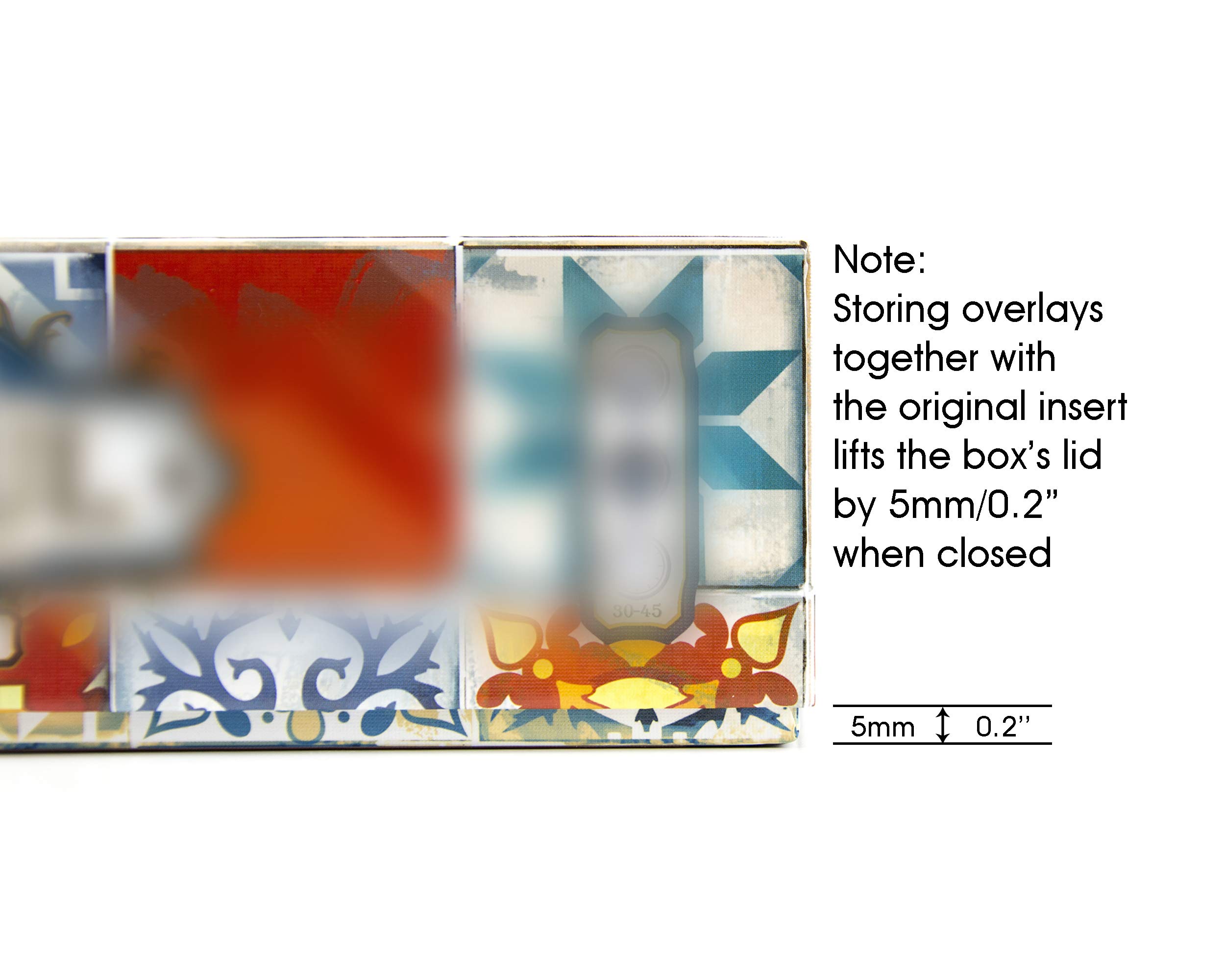 Gaming Trunk - Acrylic Overlays for Azul Player mat. Set of Four