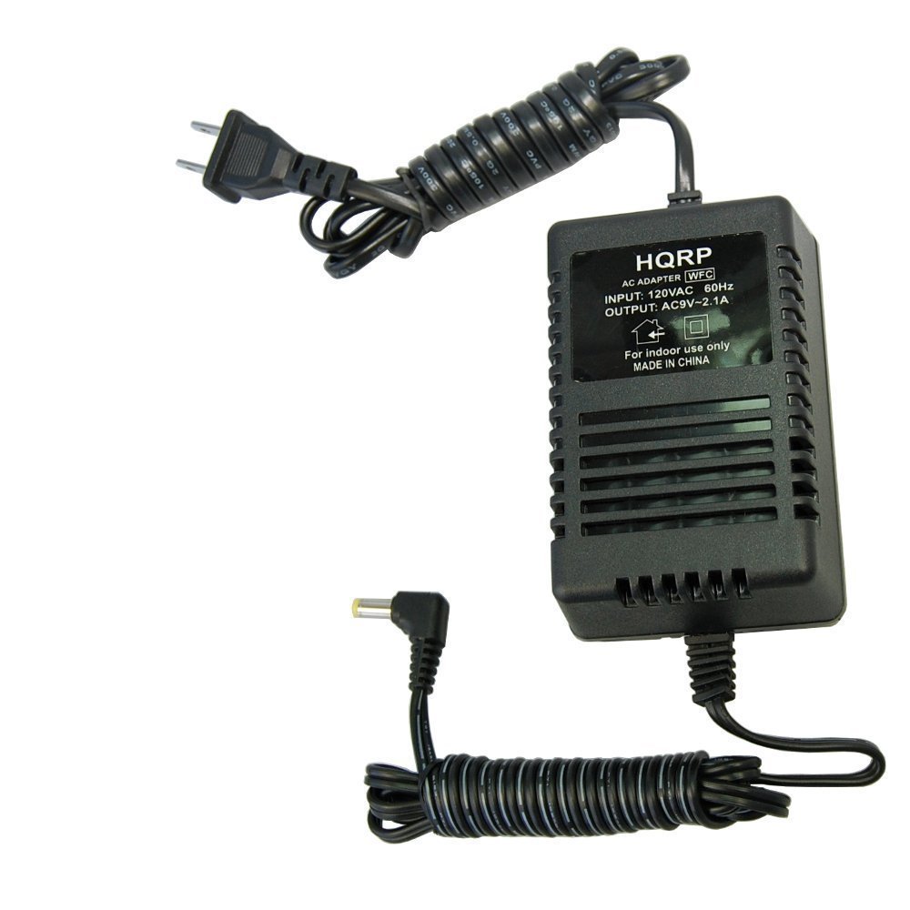 HQRP AC Adapter Compatible with Rocktron 006-1101 Replifex, Xpression, Blue Thunder, MIDI Mate, All Access, Banshee, Banshee 2, Hush Super C, Gainiac 2, Intellifex, Power Supply Cord 0061101
