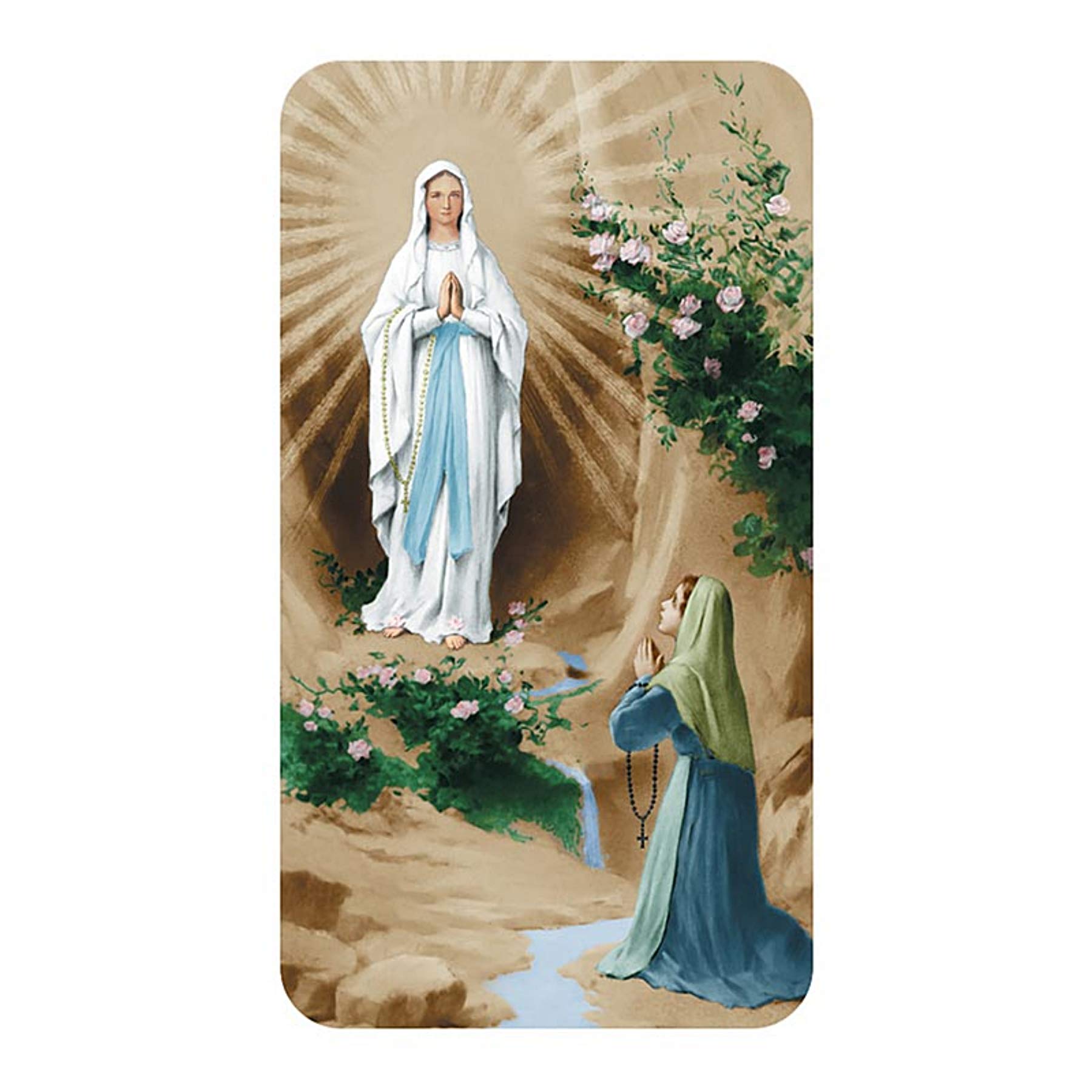 Daily Devotional Wallet with Mini Book of Healing Prayers, Holy Card and Sacred Medal, 2 X 3 Inches