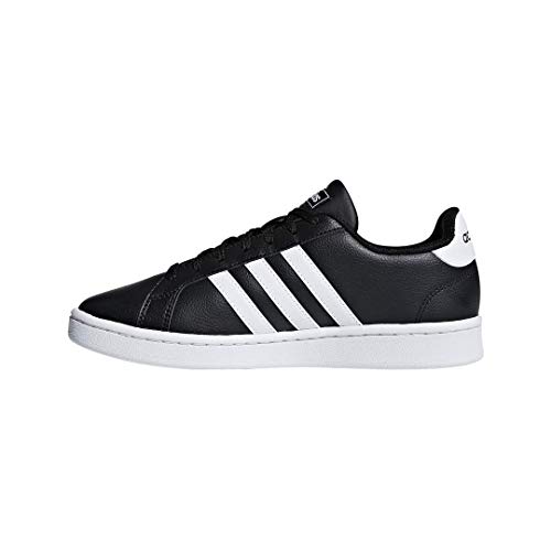 adidas Women's Grand Court Shoe, Black/White/Black, 5