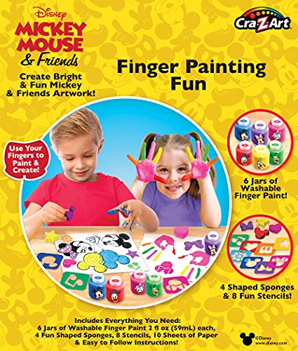 Disney Cra-Z-Art Minnie Mouse & Friends Finger Paint Fun by Cra-Z-Art - Amazon Exclusive, 1 Count (Pack of 1)