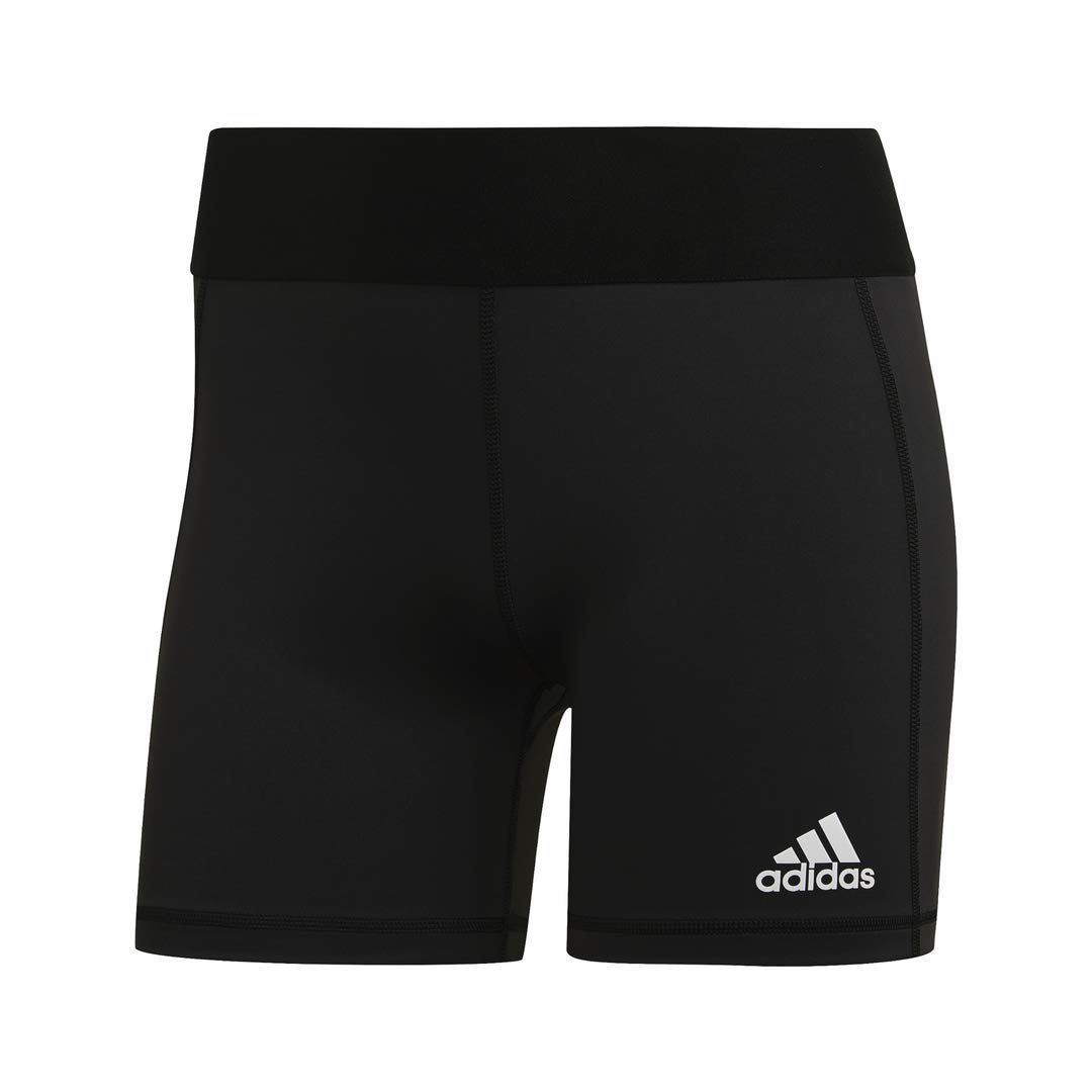 adidas Women's Alphaskin Volleyball 4-Inch Short Tights Black/White S5