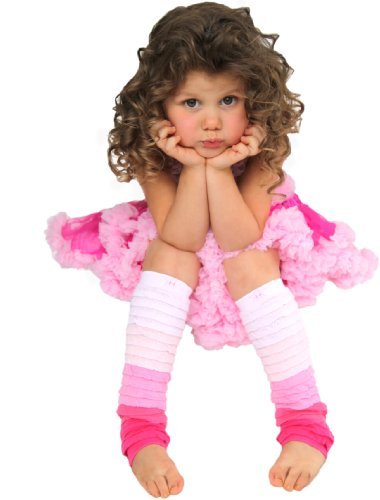 Huggalugs Girls Pink Ombre Rhumba Legruffles, Regular (fits to 8 years), Pink
