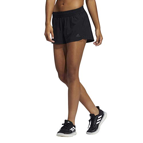 adidas Women's Pacer 3-Stripes Woven Shorts, Black, XX-Large