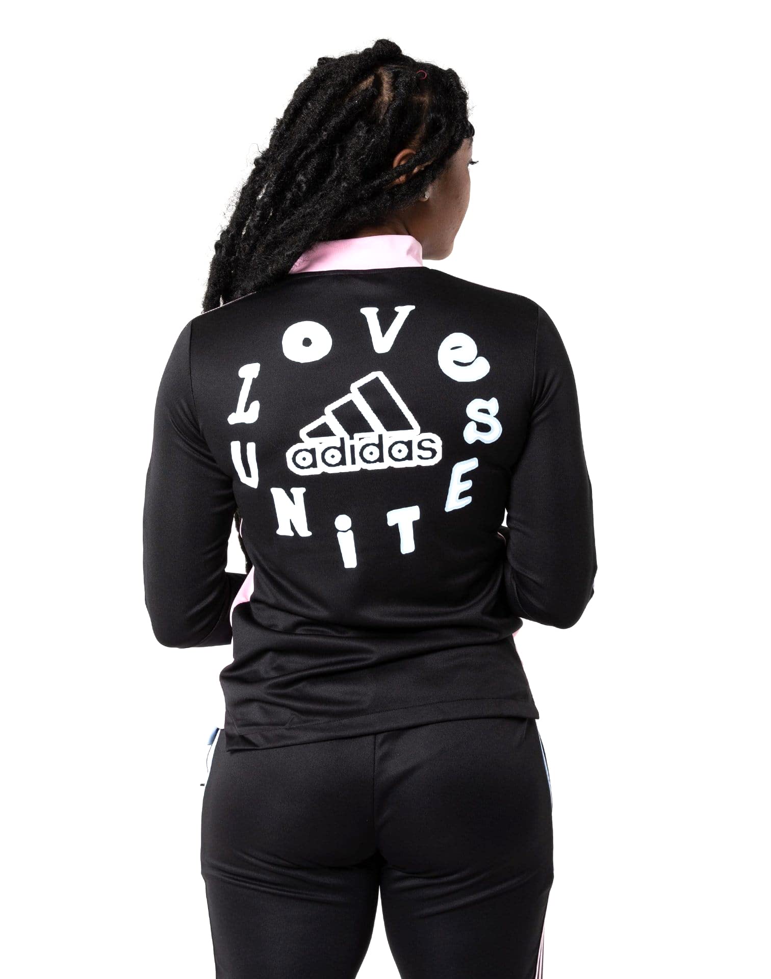 adidas Women's Love Unites Tiro Track Jacket, Black, Medium