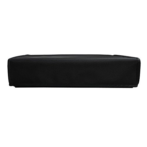 For Microsoft Xbox One S (2016 Slim Model) Game Console Dust Proof Cover with Soft Velvet Lining [Horizontal Style] Black by Hermitshell