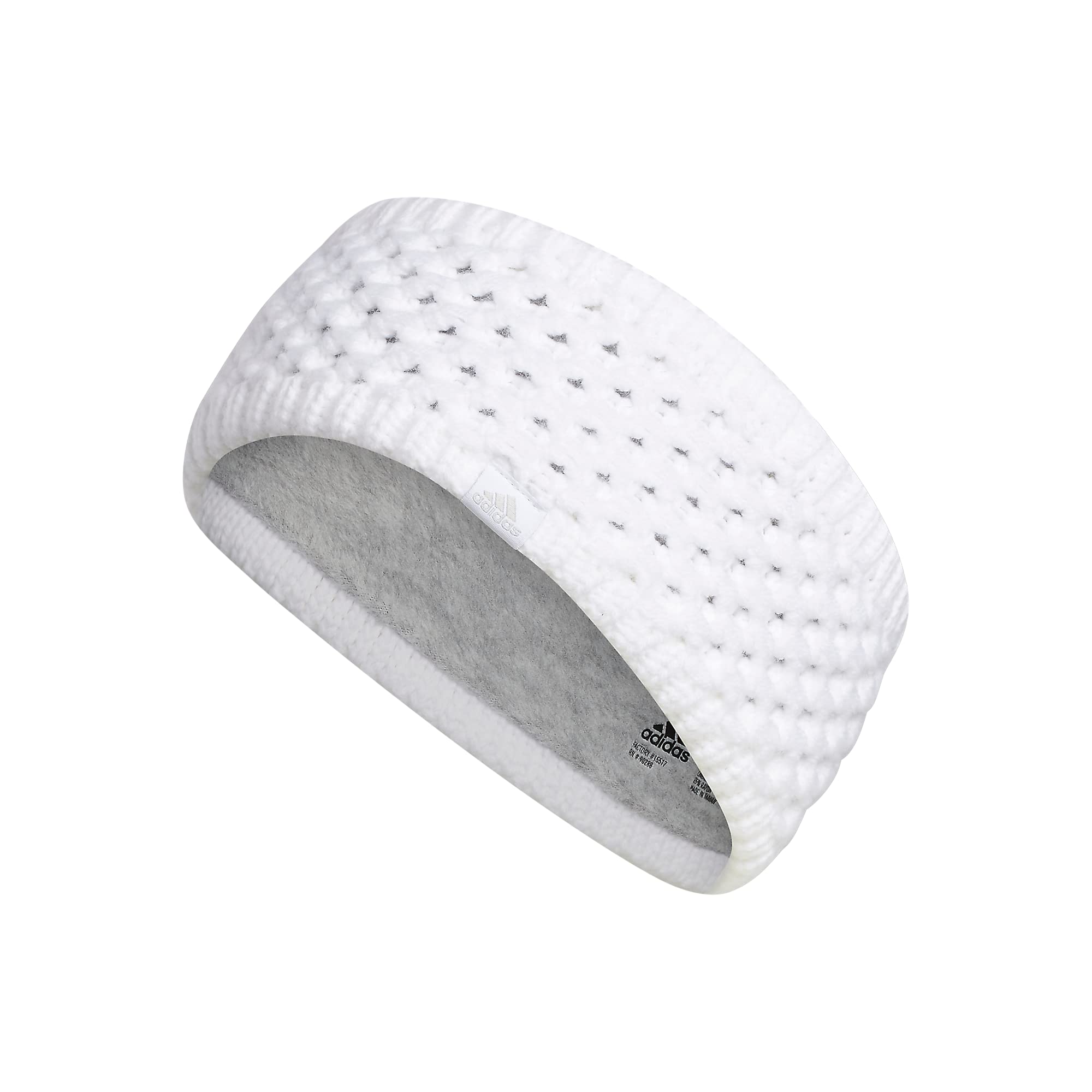 adidas Women's Crestline Headband, White/Clear Grey, One Size