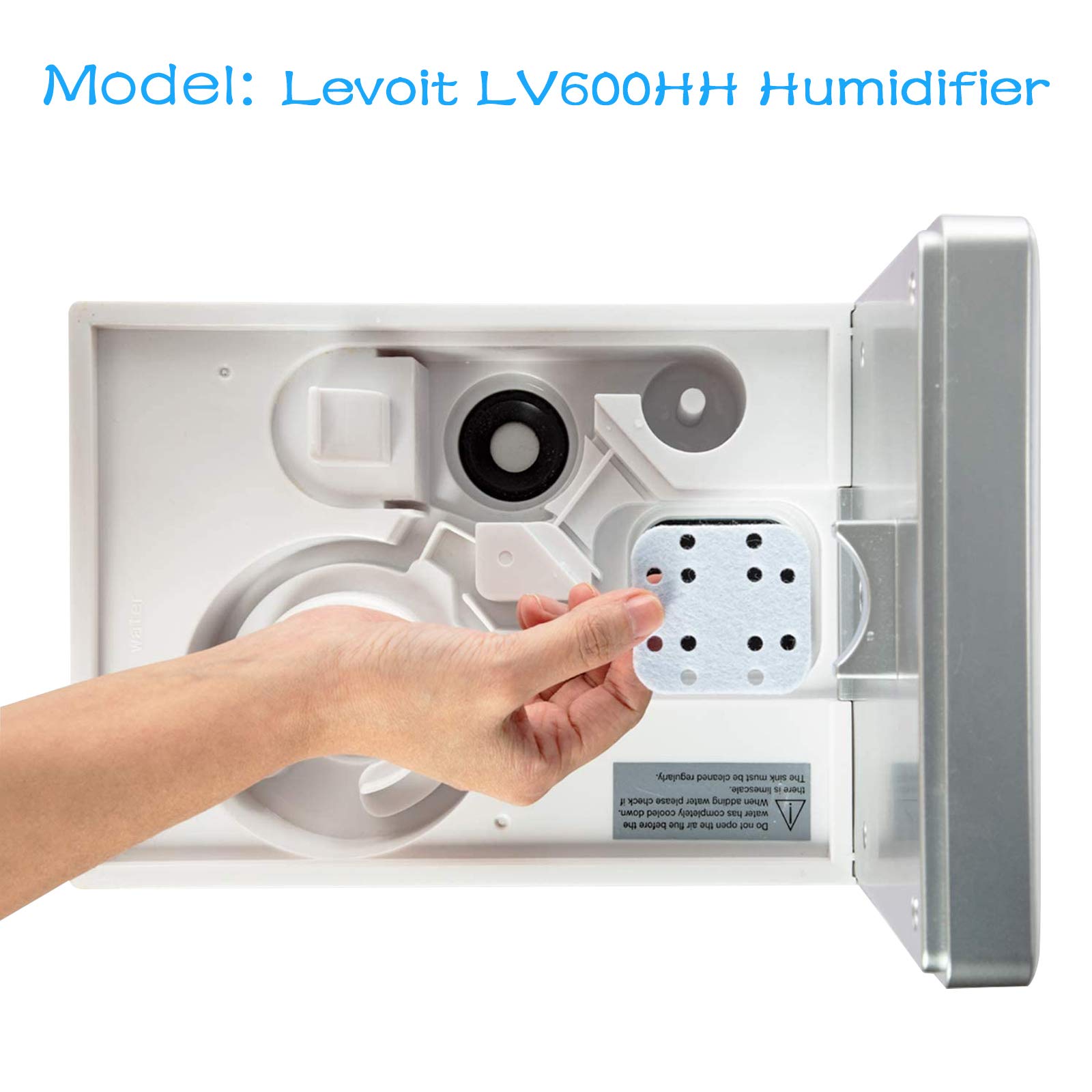 KEYJINIU 20 Pack LV600HH Replacement Descaling Pad, Compatible for LEVOIT LV600HH LV600S Mineral Absorption Pad