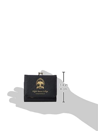 Disney Twisted Wonderland 0132 Women's Twisted Wallet, Trifold, Tri-Fold, Coin Purse, Coin Purse, Night Raven College (MTW-149)