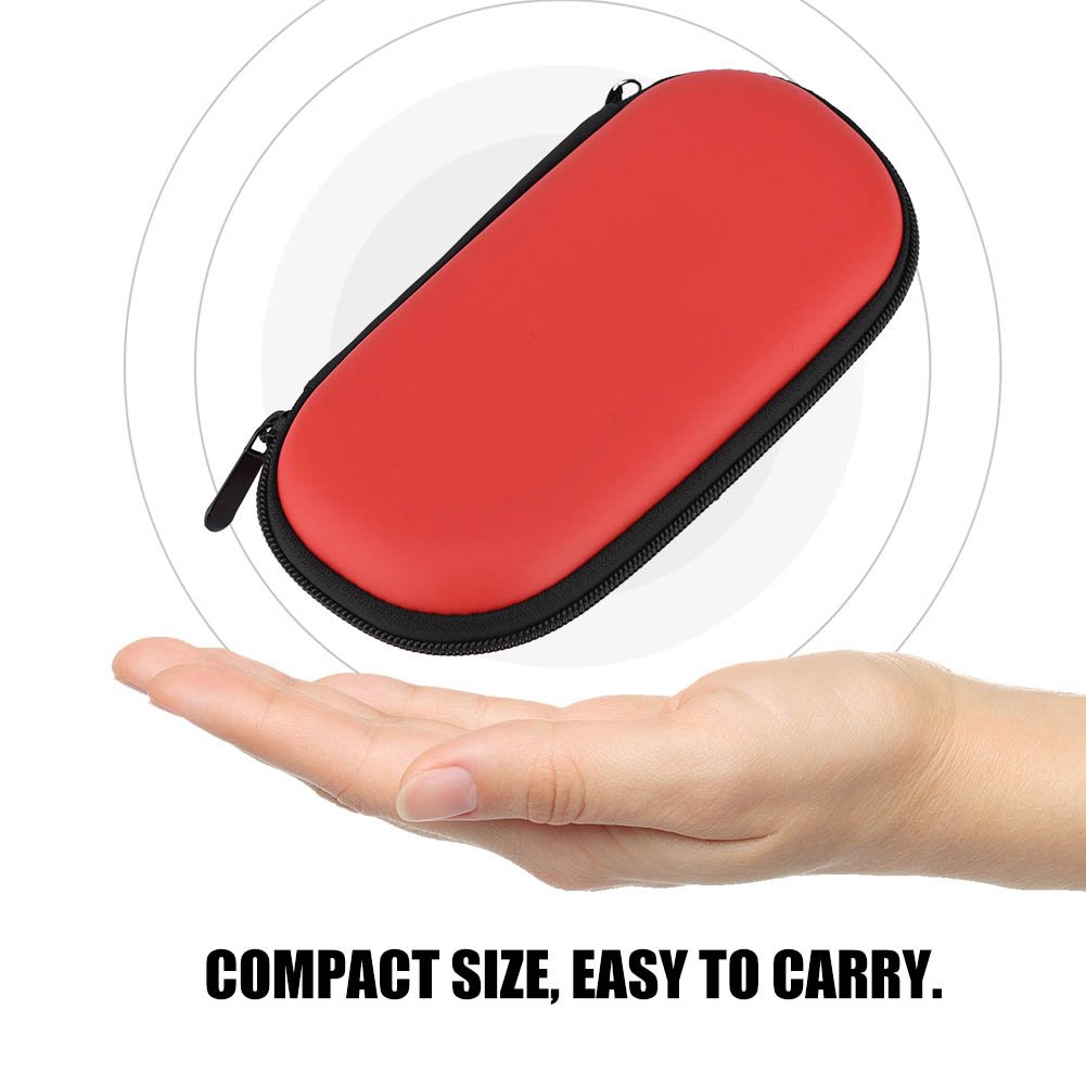 fosa Protective Hard Carrying Case Cover Pouch Portable Travel Organizer Bag for Sony PS Vita, Shockproof Vita Travel Pouch(Red)