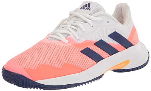 adidas Women's Courtjam Control Tennis Shoe, Acid Red/Legacy Indigo/Turbo, 9