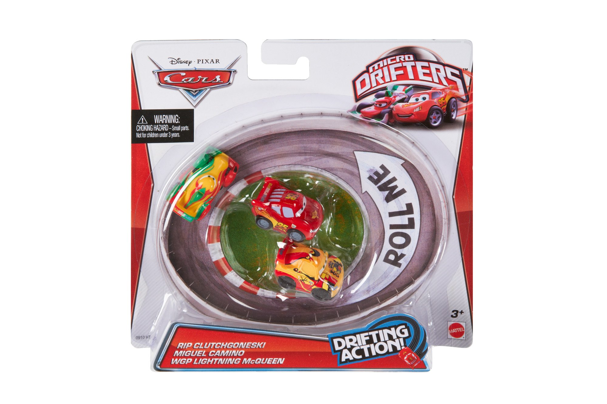 Disney Cars Toys Micro Drifters Cars, 6-Pack