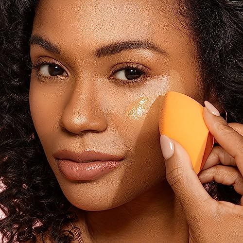Real Techniques Miracle Complexion Assorted Beauty Sponges Makeup Blender, For Blending & Sculpting, Full Coverage, Professional Makeup Tool, Cruelty Free, Vegan, Latex Free, 6 Piece Sponge Set