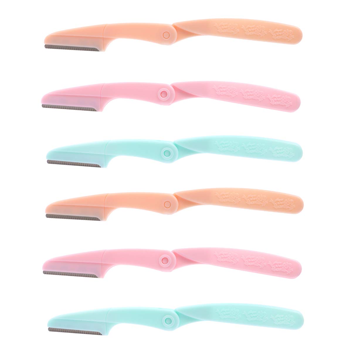 Frcolor 6pcs Eyebrow Razor Shaper Cheek Facial Hair Removers Trimmer for Women Ladies