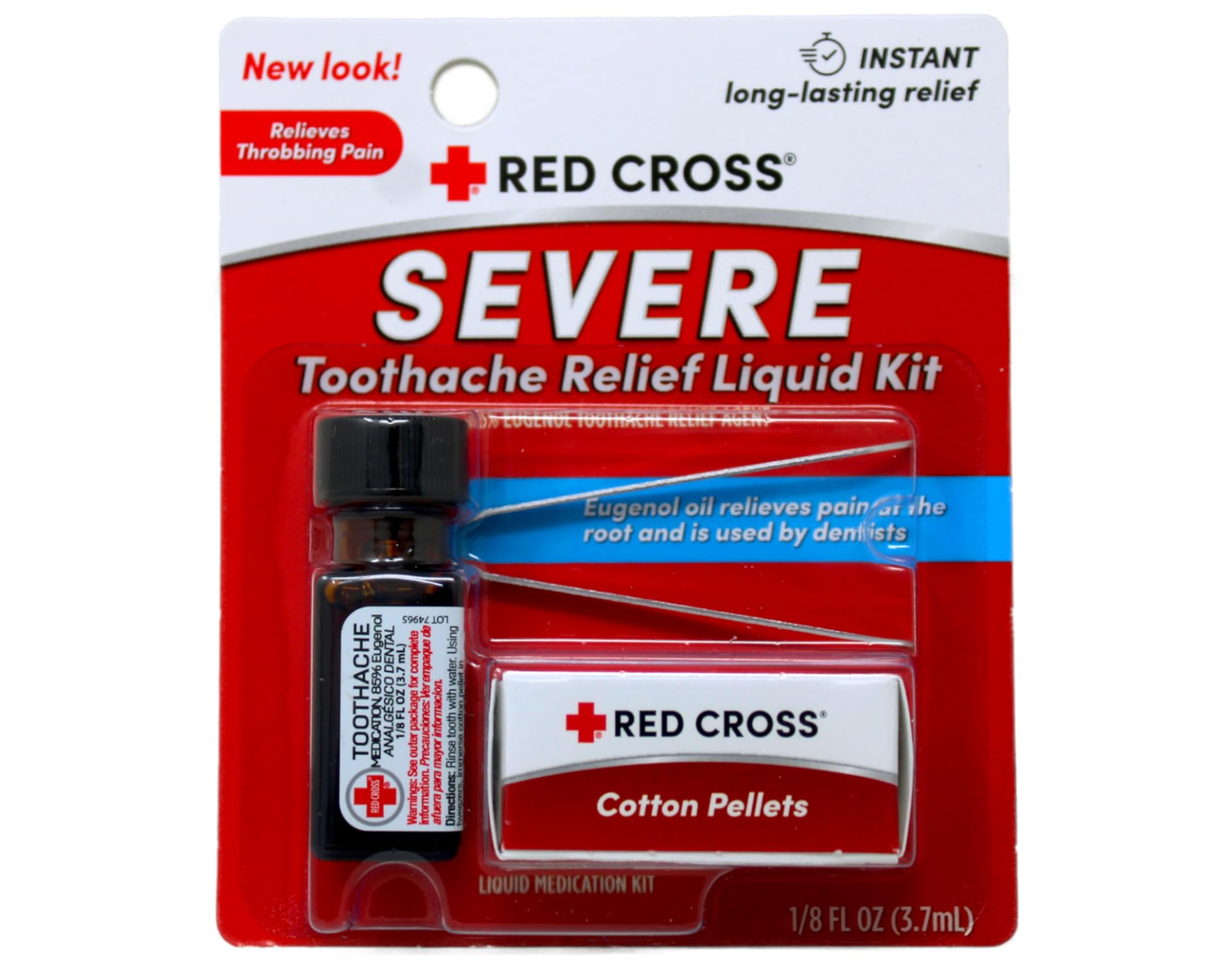 Red Cross Complete Medication Kit For Toothache - 1 Ea Pack of 2.
