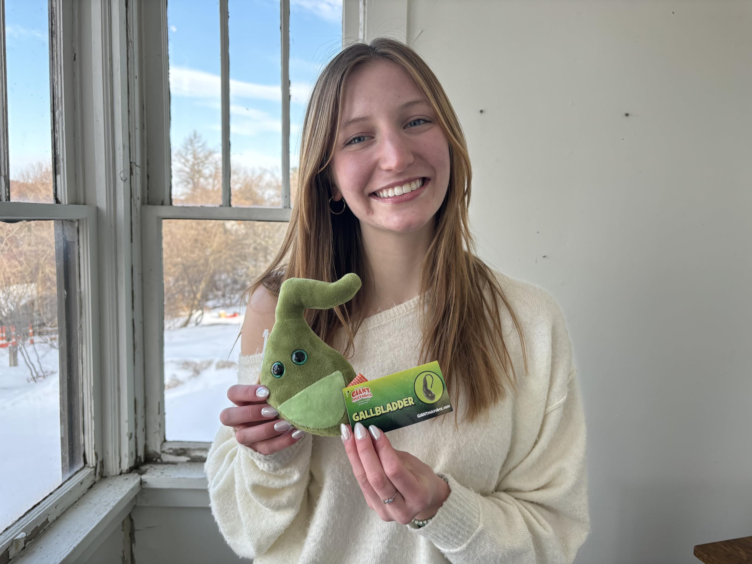 GIANTmicrobes Gallbladder Plush, Gallbladder Stuffed Animal, Gallbladder Surgery Gifts, Gallbladder Plush Toy, Gallbladder Removal Gift, Gastroenterology Gifts, Gastroenterologist Gifts, Get Well Gift