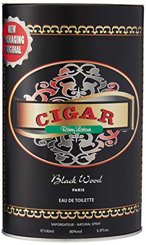 Remy Latour Cigar Black Wood Eau de Toilette Spray for Men, 3.3 Ounce