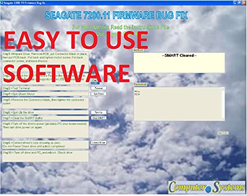 FW-FXR Firmware Bug Fix Repair Complete Tool kit Compatible for Seagate Barracuda & Maxtor USB, CSGR
