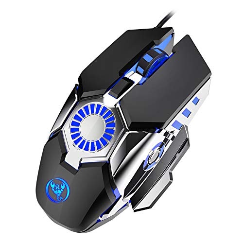 iFCOW Wired Gaming Mouse 6400DPI Macro Programming Mouse for PC Laptop Desktop