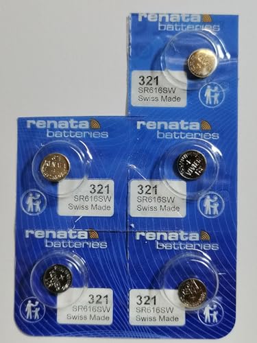 Renata Batteries 321 / SR616SW Watch Battery (5 Pack)